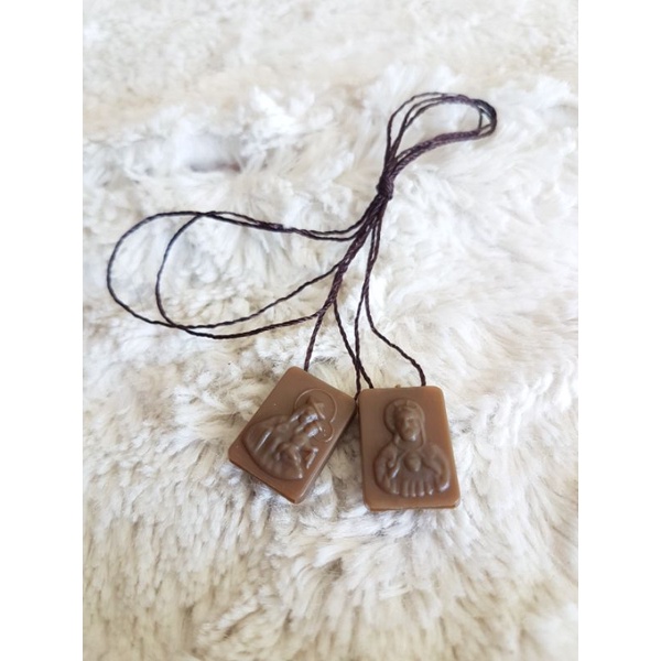 Traditional Brown Scapular Necklace unisex | Shopee Philippines