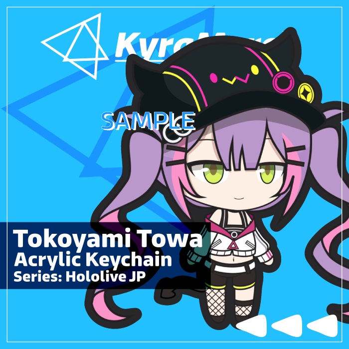 Keychain Hololive Japan Tokoyami Towa | Kyramerch Anime Fanmerch Dealer ...