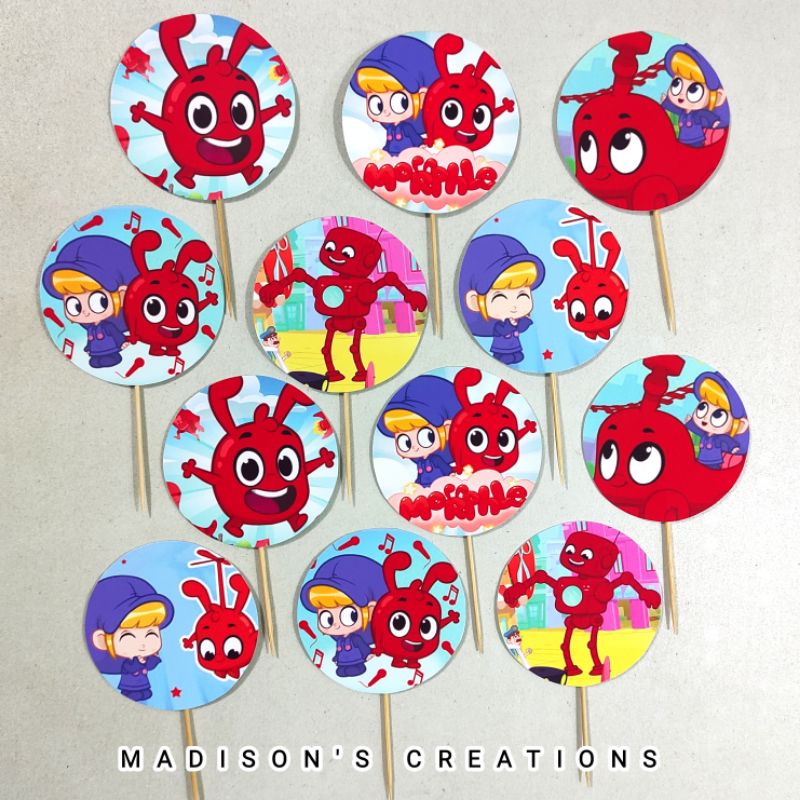 Mila & Morphle Party Cake Toppers/Banner, Backdrop Set (Personalize ...