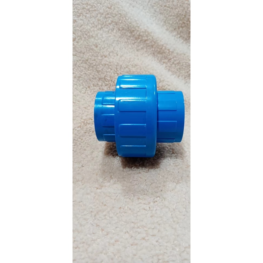 PVC BLUE UNION PLAIN FITTINGS 1/2 INCH TO 2 INCHES SIZES | Shopee ...
