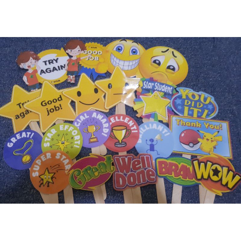ESL Props - 21 Stars, Words, Props for Online Teaching | Shopee Philippines