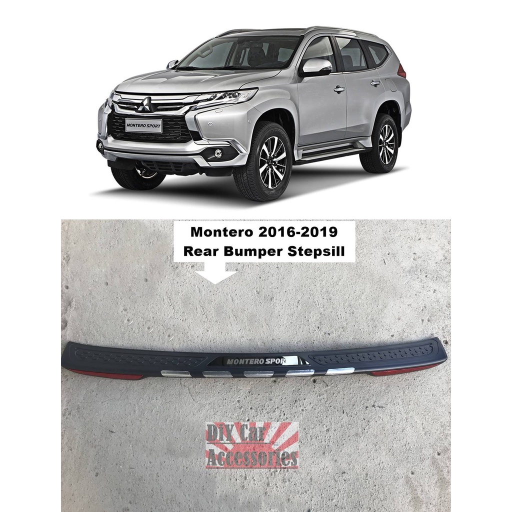 Montero Premium Rear Bumper Step Sill (2016-2019) | Shopee Philippines