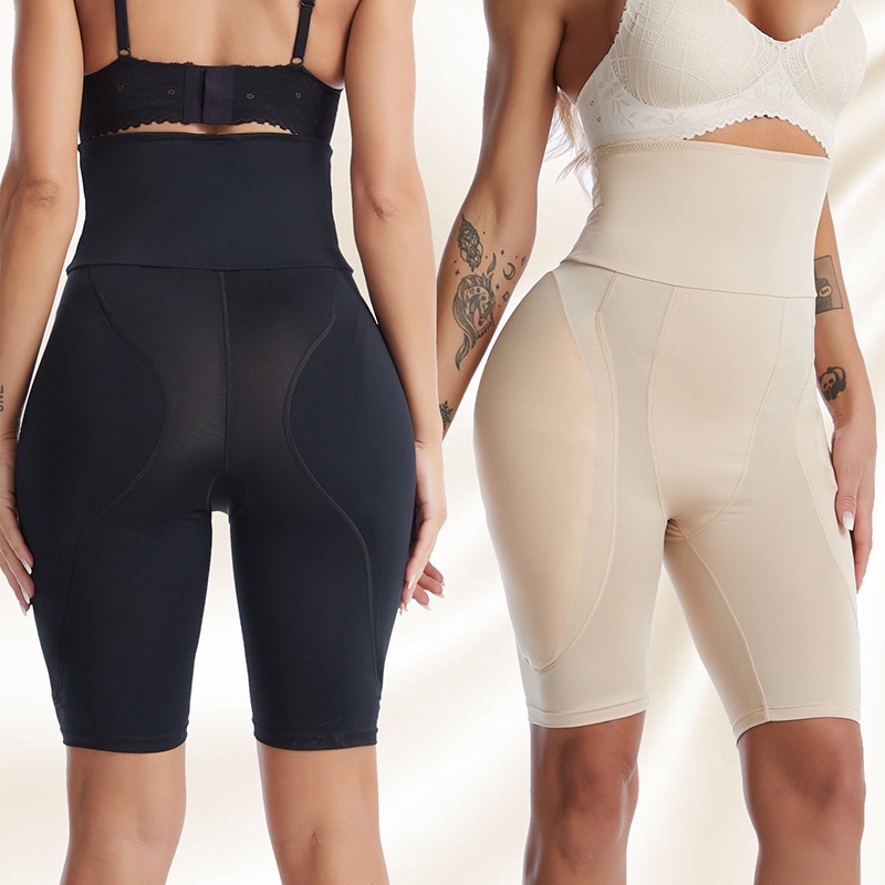 High Waist Boxer Belly Narrowing Pants Sponge Pad Fake Buttocks Rich Hip Lifting Shopee