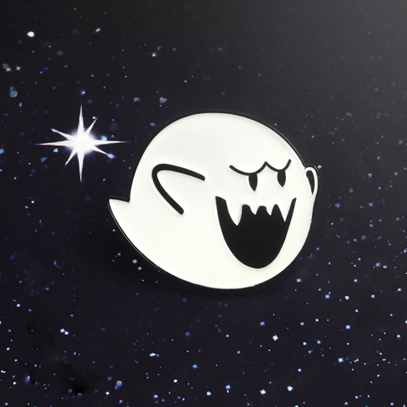 Mario Boo Enamel Pin Classic Game Badge Boo Ghost Mario Jewelry Brooch ...