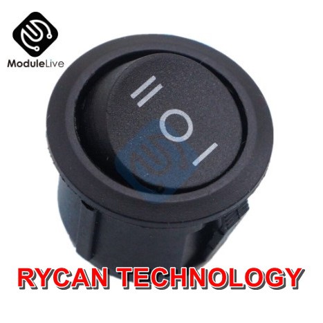 Round Rocker Switch ON Off ON 3 Pin Switch | Shopee Philippines