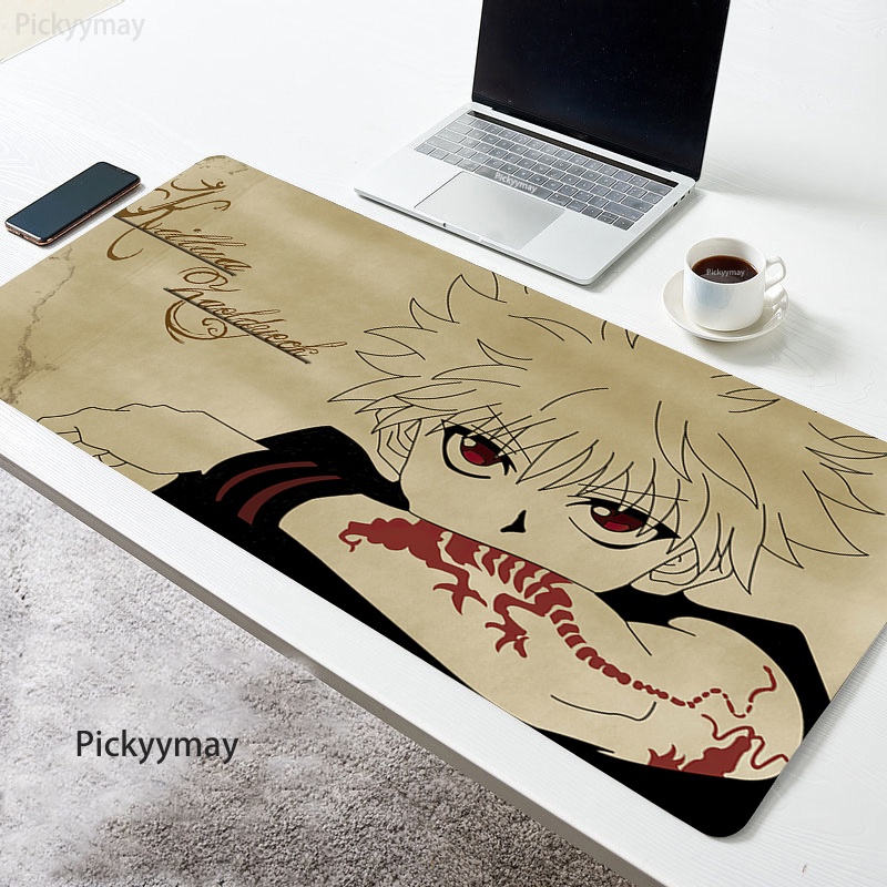Anime Hunter X Hunter Mouse Pad Computer Table Locking Lock Edge Mause ...
