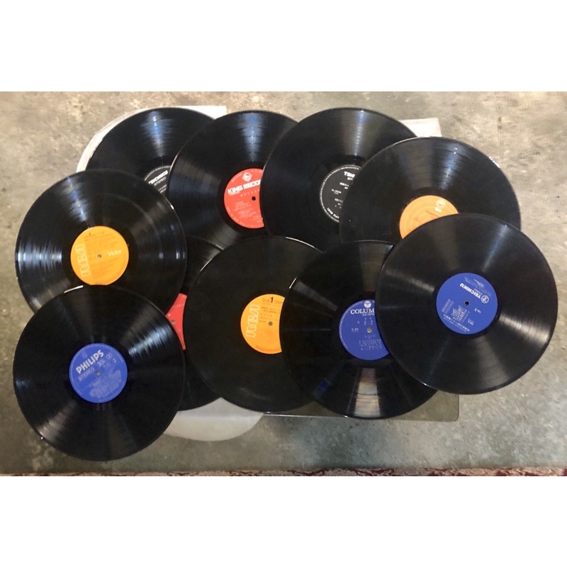 12-Inch Vinyl Record Bundle – Retro Aesthetic Wall Decor for Room, Café ...