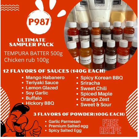 Ultimate Sampler Pack ( Complete set with recipe ) | Shopee Philippines