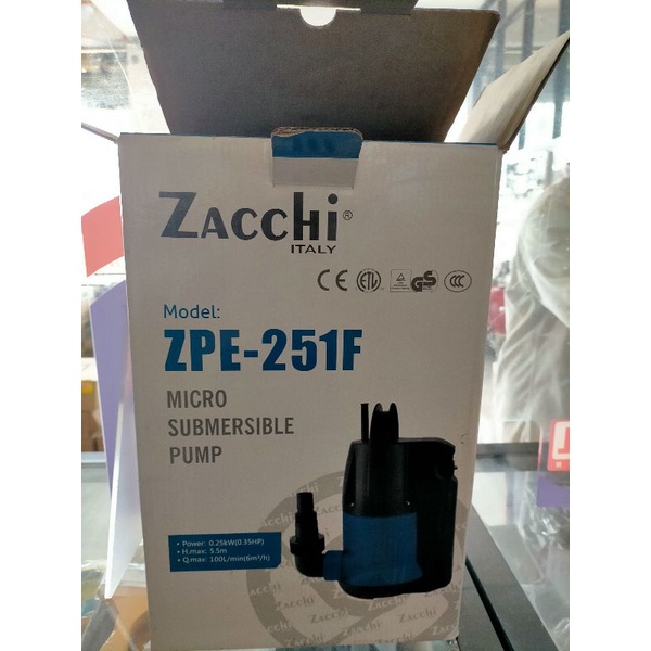 Zacchi Submersible Pump ( ZPE-251F ) | Shopee Philippines