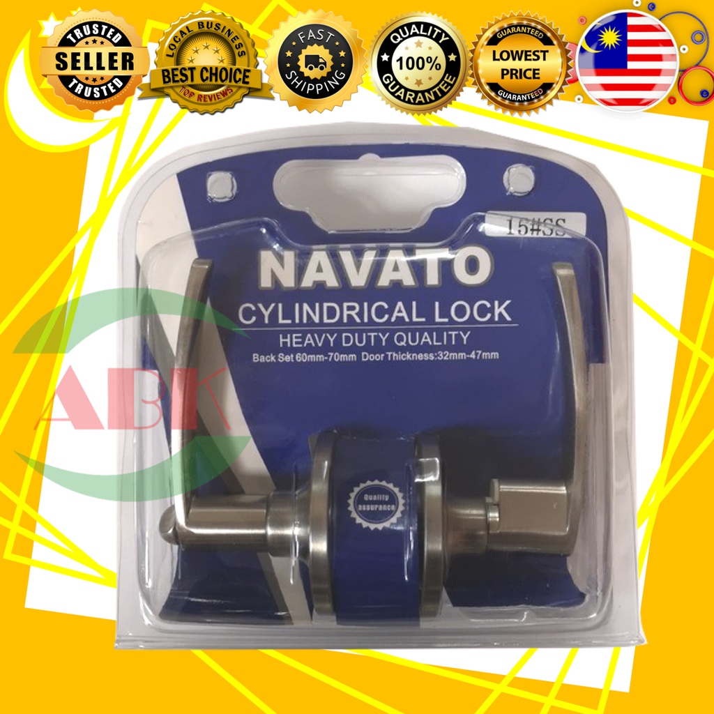 HEAVY DUTY NAVATO TUBULAR LEVER LOCK DOOR LOCK OLD LOCK (15 SS ...