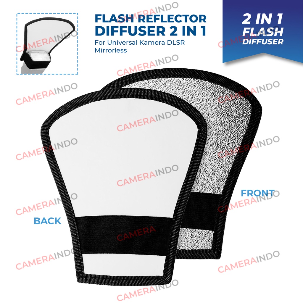 Flash Reflector Diffuser 2in1 Universal Camera DLSR MIRRORLESS | Shopee ...