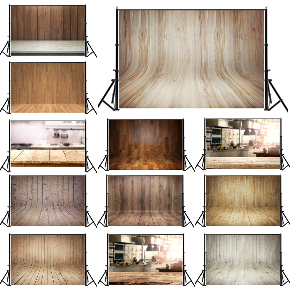 5x3ft/7x5ft Many Types Wood Floor Wall Background Cloth Photography ...
