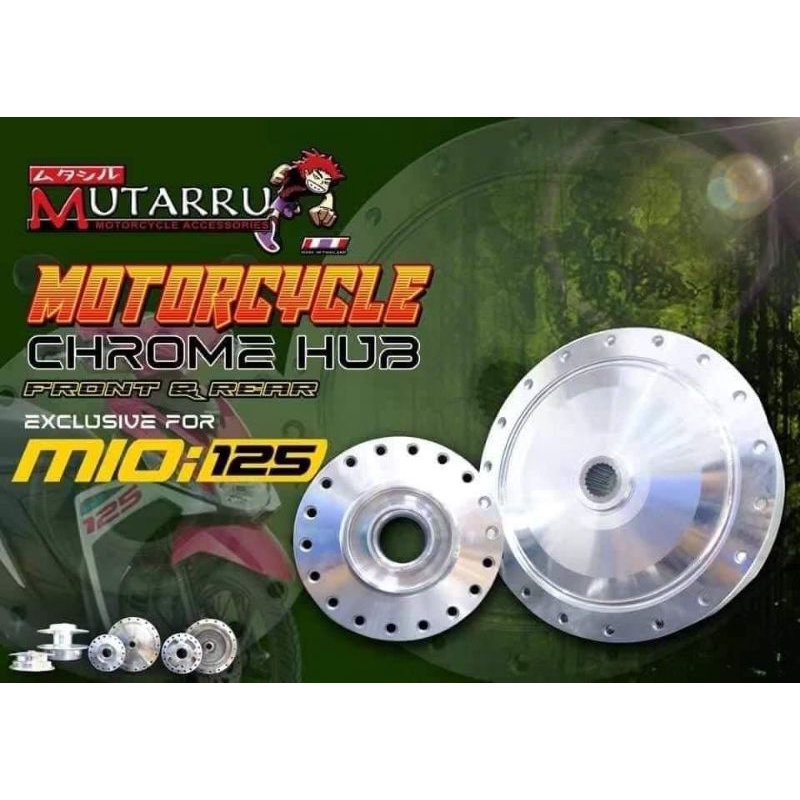 MUTARRU HUB SET CHROME MIO I 125 / M3 / GT125 | Shopee Philippines