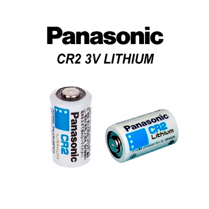 2PCS Panasonic CR2 CR123A (White) 3V Lithium Battery CR-2 CCylindrical Photo Lithium Power 3 ...