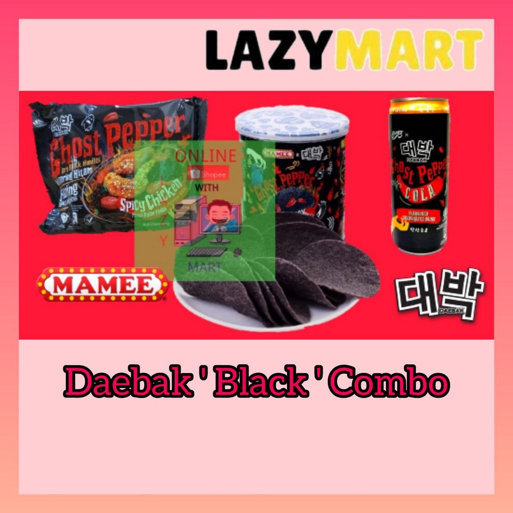 Daebak Mamee Ghost Pepper Spicy Chicken / Crisps / Cola | Shopee ...