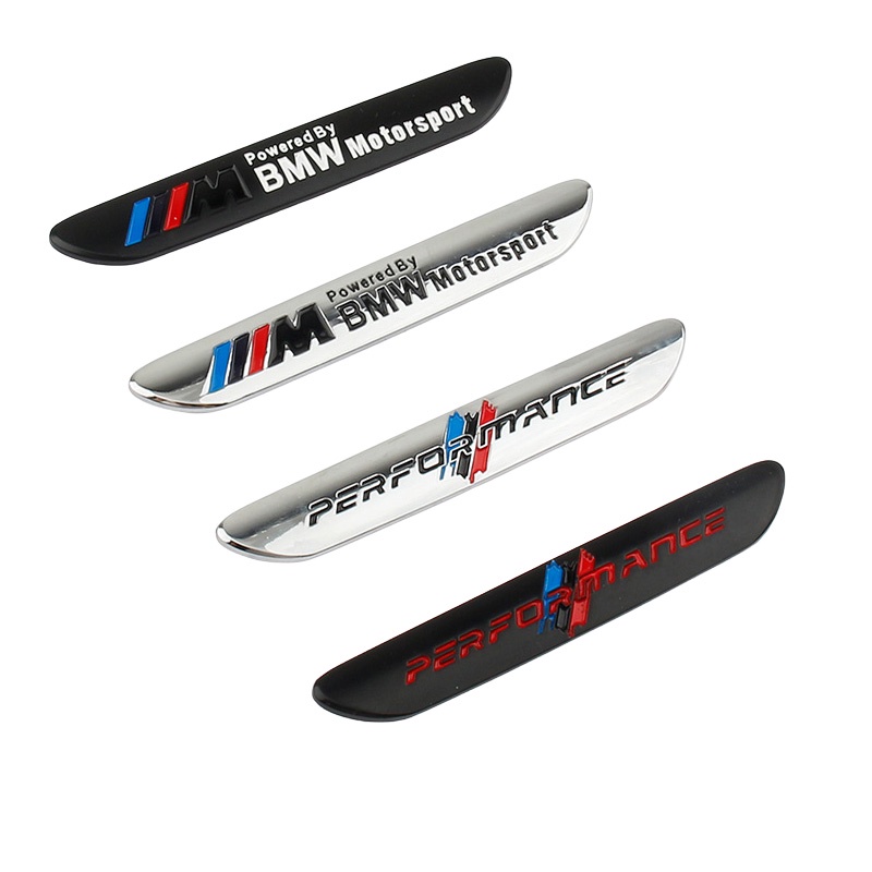 1 3D Metal PERFORMANCE letter/BMW Logo fender emblem badge BMW car body ...