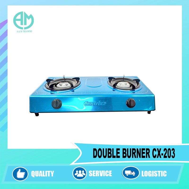 ⊙☇ Gas Stove Stainless Steel Double Burner "Centrix" Kalan #Cx-203 ...