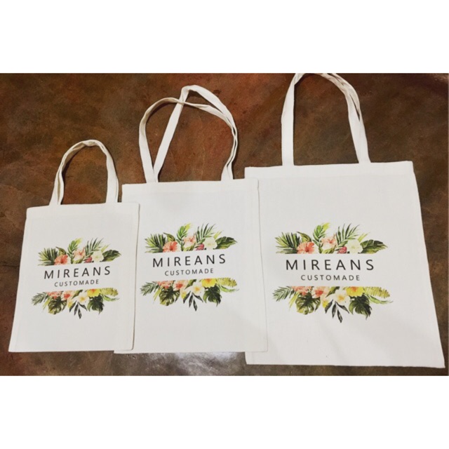 Personalized canvass tote bag for any events giveaways and corporate ...