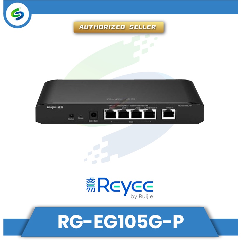 STEQ REYEE RG-EG105G-P SERIES CLOUD MANAGE ROUTER 5-PORT GIGABIT CLOUD MANAGED ROUTER | Shopee ...