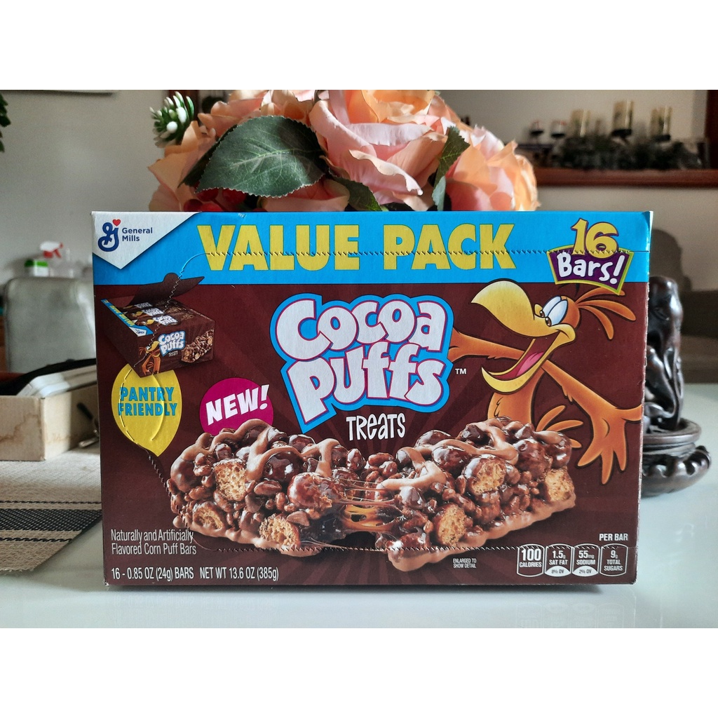 Chocolate Bar 24GR (COCOA PUFFS BREAKFAST CEREAL TREAT BARS) | Shopee ...