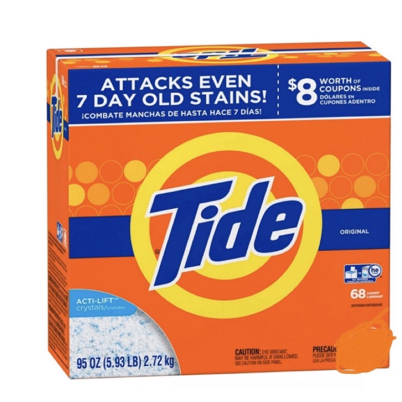 Tide Original Scent Powder Detergent Attacks Even 7 Day-Old Stain ...