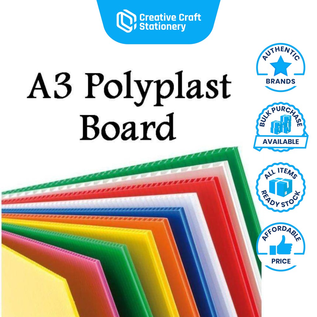 A3 Impra Polyplast PP Corrugated Impra Board - 3mm PVC display board ...
