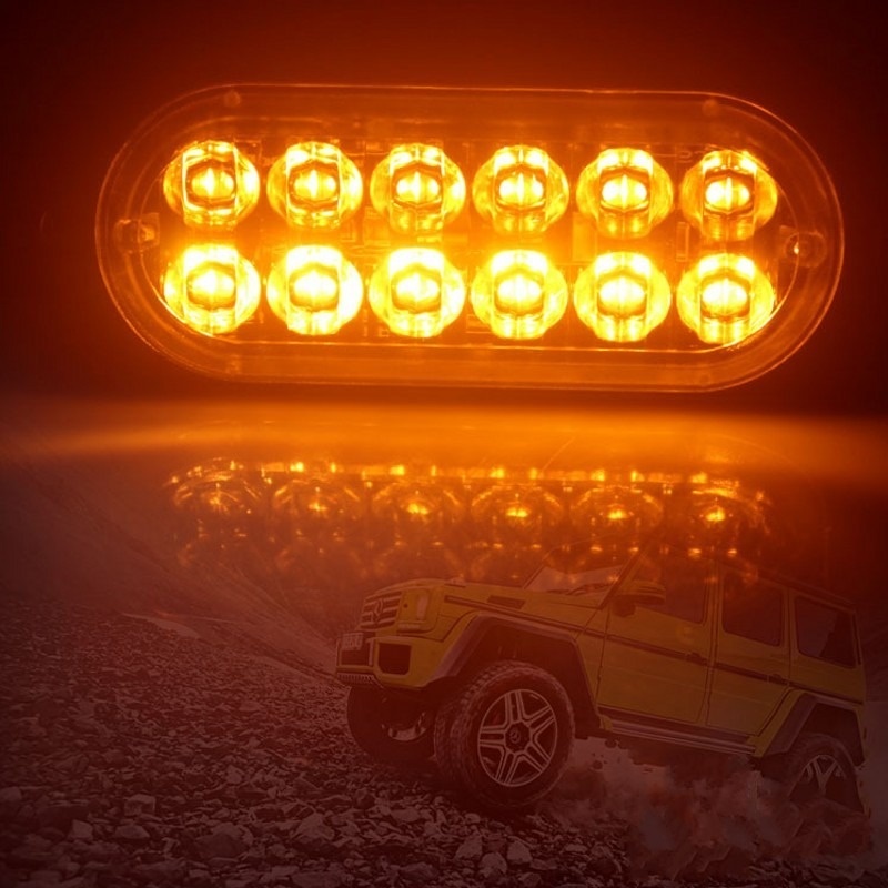 LED Car Truck Strobe Warning Light Side Flashing Signal Lamp Universal ...
