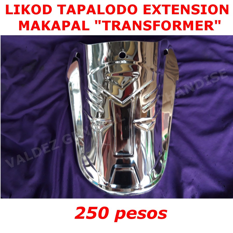 TMX 125,TMX 155, Likod , Rear Tapalodo Extension, Stainless,New ...