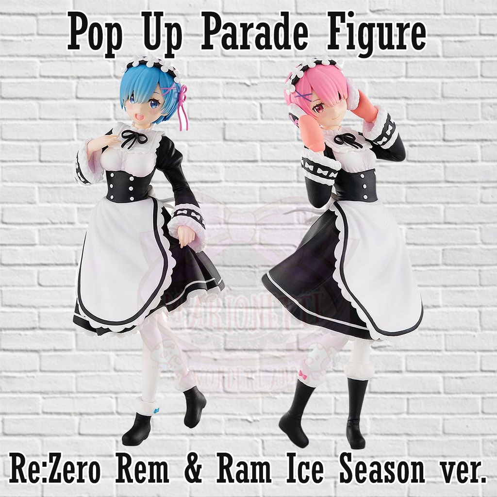 Re:Zero Ram & Rem Ice Season version Pop Up Parade Figure | Shopee ...