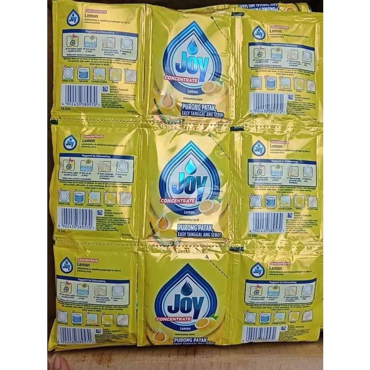 Joy Dishwashing Liquid 3in1 sachet (6pcs) | Shopee Philippines