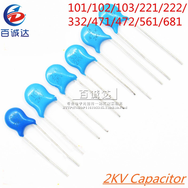 20PCS 2KV 101 102 103 152 221 222 332 471 472 561 681 high voltage ...
