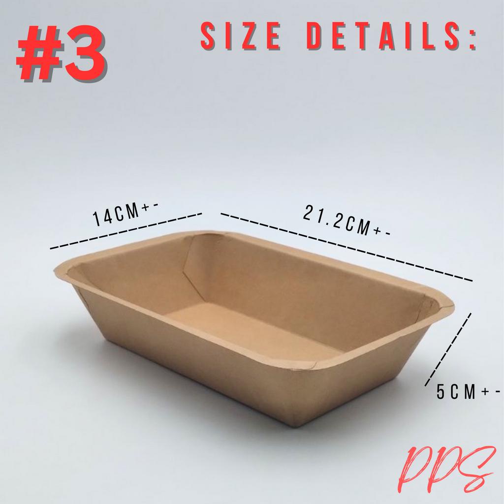 20pcs Kraft Rectangle Paper Plate | Shopee Philippines