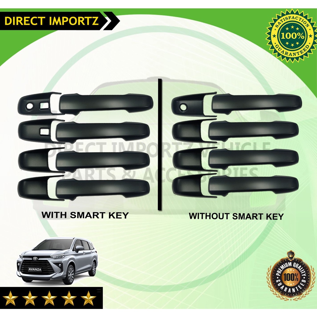 Toyota Avanza 2022 to 2025 Door Handle cover matte black WITH or W/OUT ...