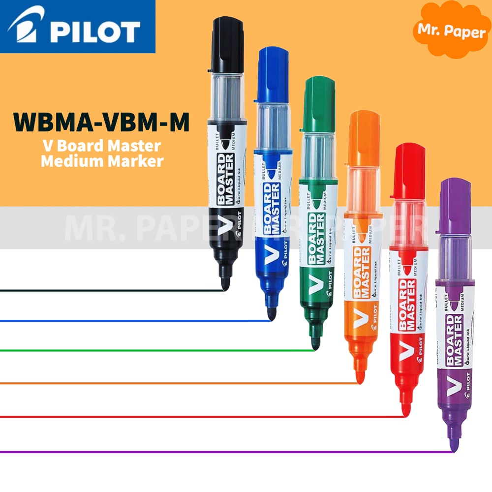 Pilot WBMA-VBM-M V Board Master Medium Marker | Refill | VBoard | Mr. Paper | Shopee Philippines