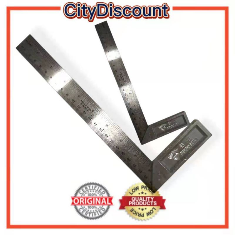COD Squala L- Shape Angle Ruler "10" "12" | Shopee Philippines