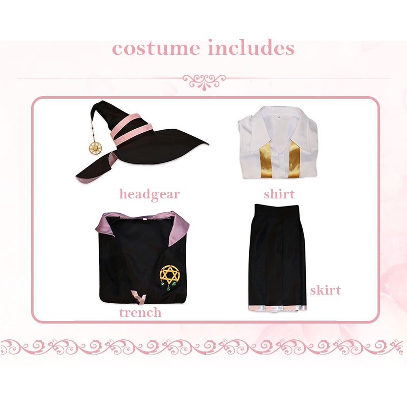 Anime The Journey of Elaina Costume Ashen Witch Character Outfit Lovely ...
