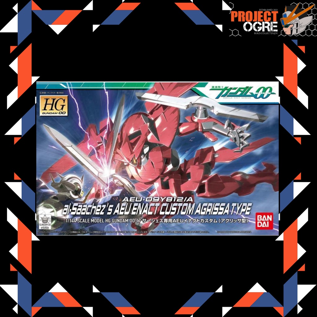 High Grade HG 00 1/144 Gundam Al-Saachez`s AEU Enact Custom Agrissa ...
