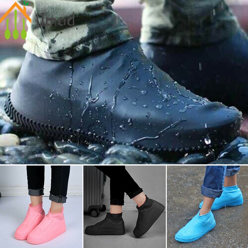 Reusable Waterproof Shoe Cover Non-Slip Elastic Silicone Overshoe ...