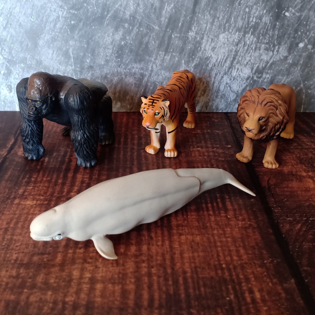 Takara Tomy Ania Animal Adventure Lion Gorilla Dolphin Tiger Loose ...