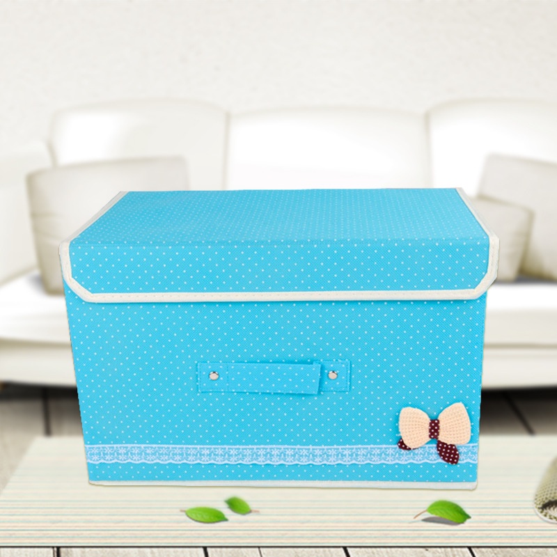 2in1 storage box Foldable Storage Box Organizer With Cover set(1pcs ...