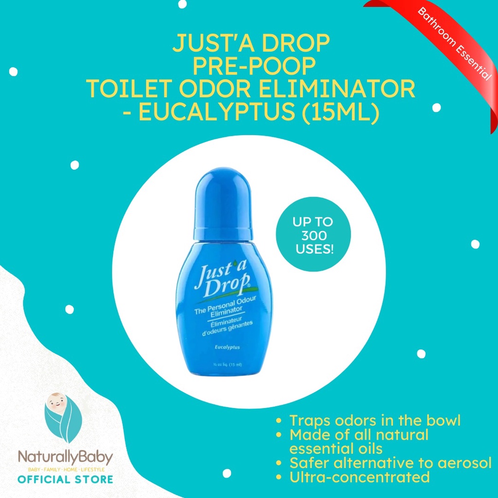 Just'a Drop Eucalyptus – Pre-Poop Toilet Odor Eliminator – 15ml - up to ...