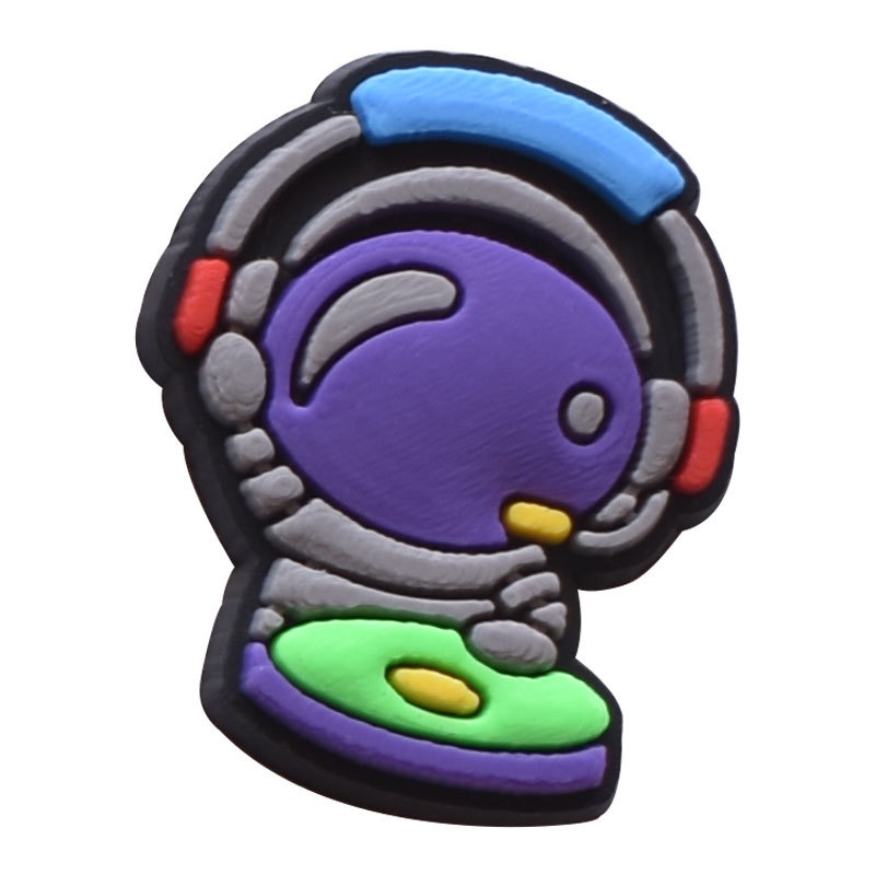 Crocs Boy UFO Alien skateboard jibbitz charm pins for shoes bags cod ...