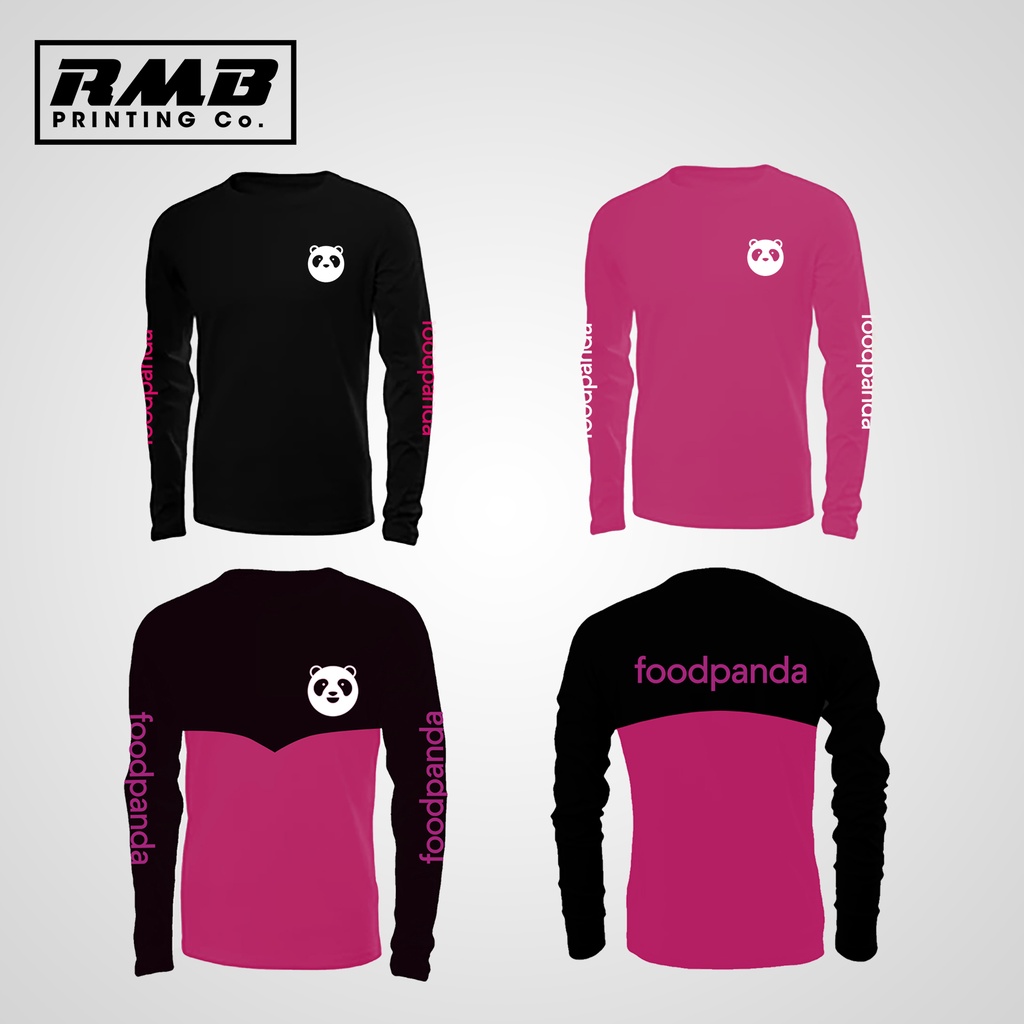 Foodpanda longsleeve drifit / food panda uniform longsleeves | Shopee ...