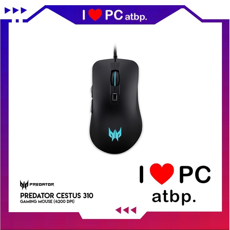 Acer Predator Cestus 310 Gaming Mouse, 4200 DPI, PixArt 3519, 6 Buttons ...
