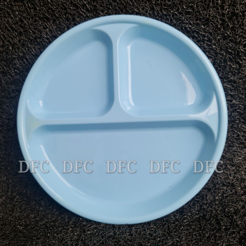 COD┅Plastic thick durable plate with 3 partition Proudly Philippine ...