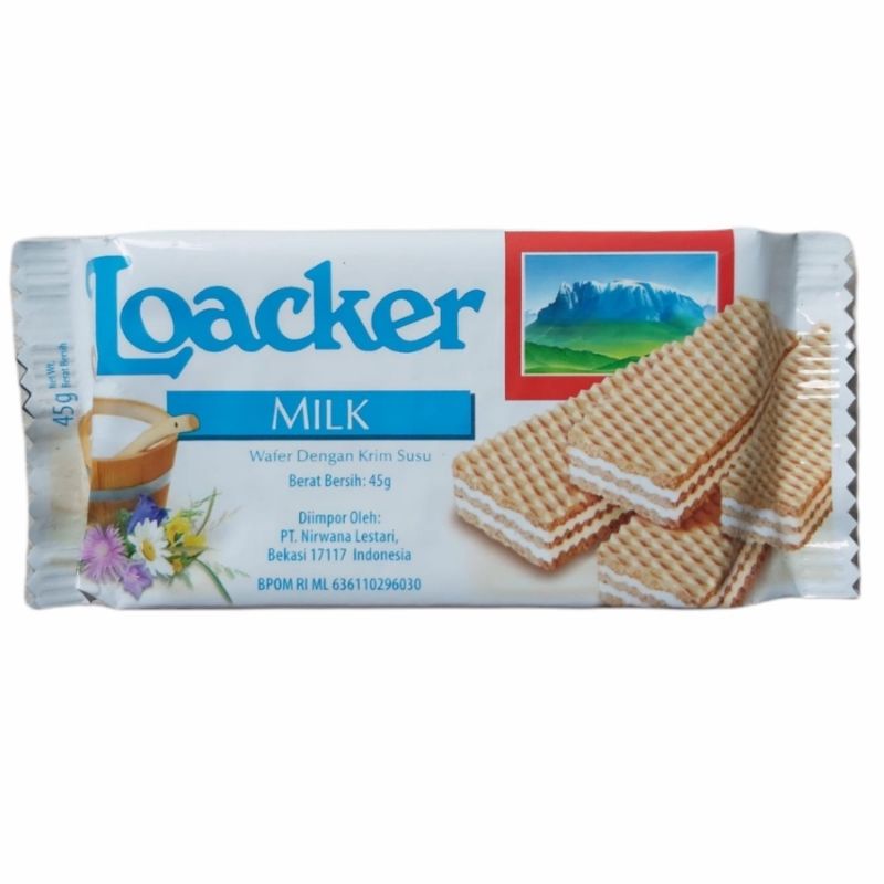 Loacker Wafer Milk 45 gr | Wafer Loacker | Shopee Philippines