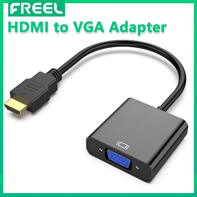 FREEL HDMI to VGA, Gold Plated HD-MI to VGA Adapter (Male to Female ...
