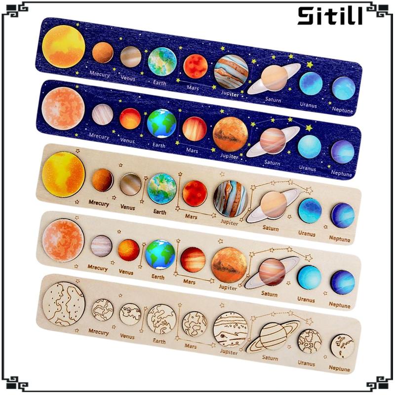 [ Montessori Solar System Eight Planets Recognition Toys for Preschool ...