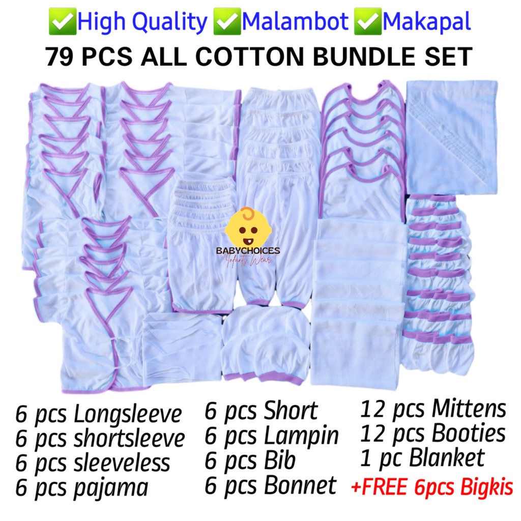 New Arrival ️79pcs Cotton Newborn Baby Clothes Complete Set With ...