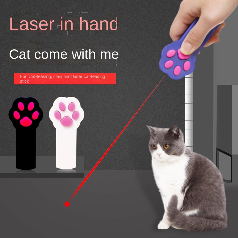 Laser funny cat stick New Cool 2 In1 Red Laser Pointer Pen LED Light ...